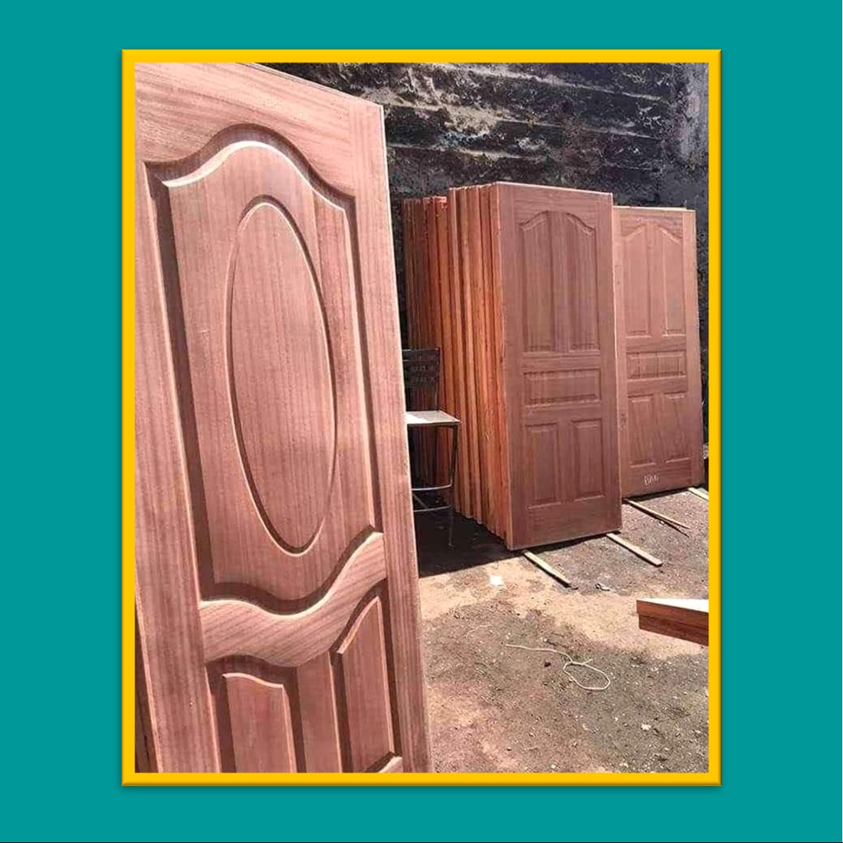 Embossed Veneer Flush Doors - Cider Wood & Interiors